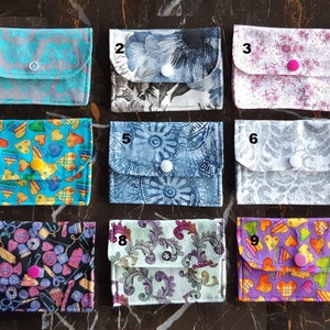 Handmade Fabric Card Wallet - Money Pouch - Card Holder - Etsy