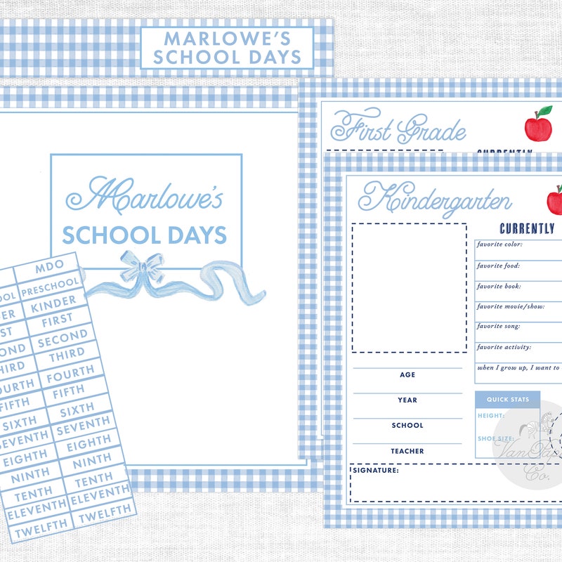 School Scrapbook - Etsy