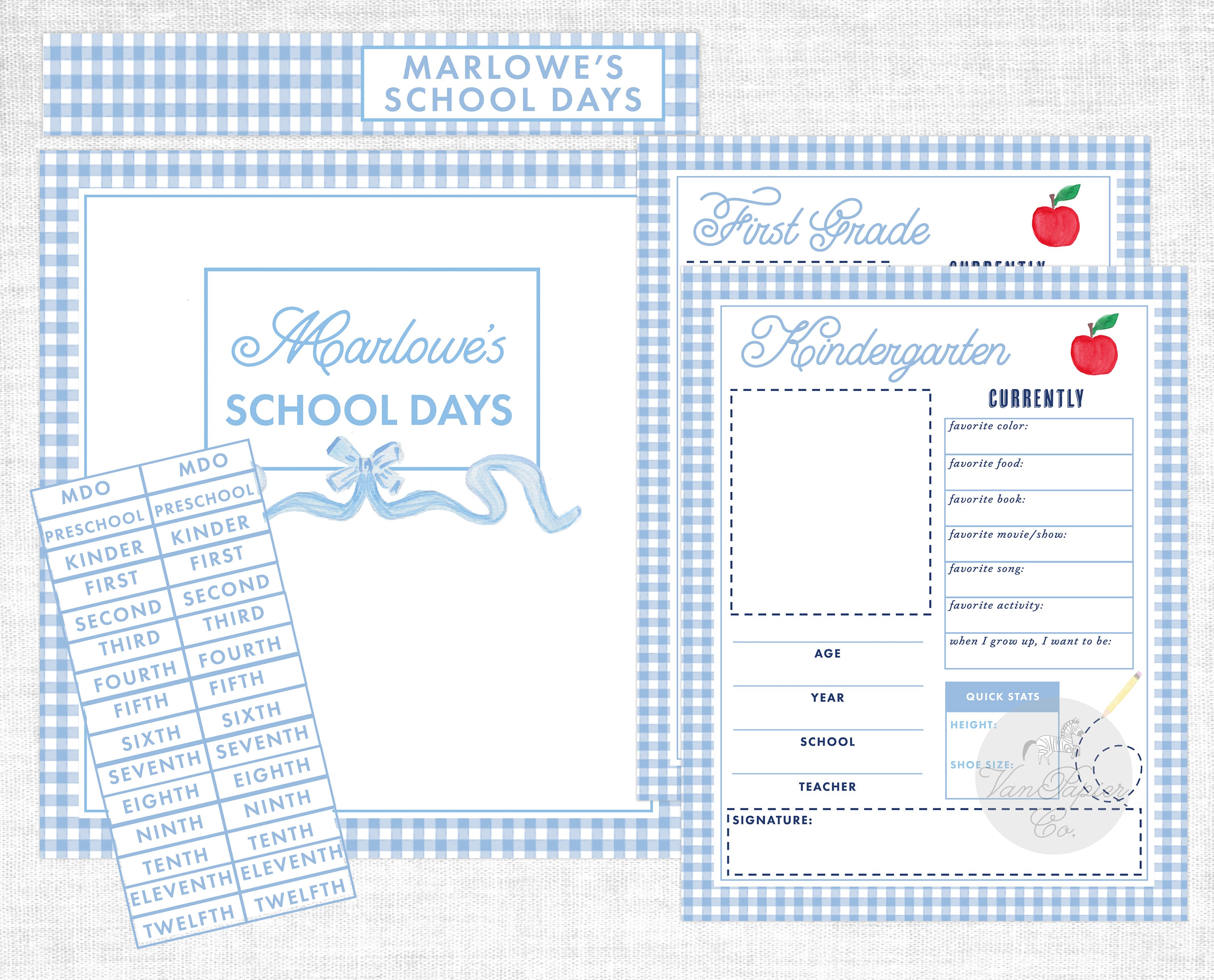SET - Custom School Memory Book | Customizable School Memory Book ...