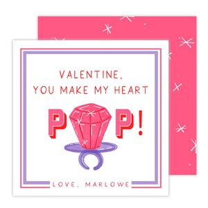 Make My Heart Pop Valentine, Valentine Class Tags, Ring Pop Valentine ...