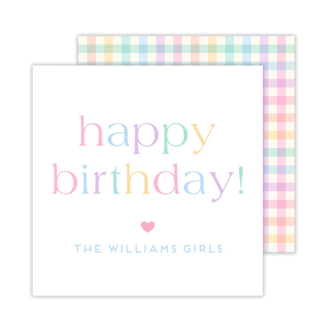 Happy Birthday Calling Cards | Custom Gift Tags | Gift Enclosure Cards ...