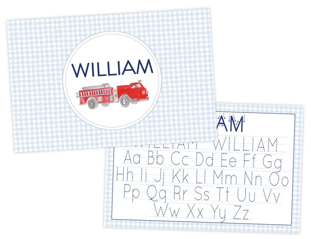 Kids Placemat | Laminated Placemat | Personalized Placemat for Kids ...