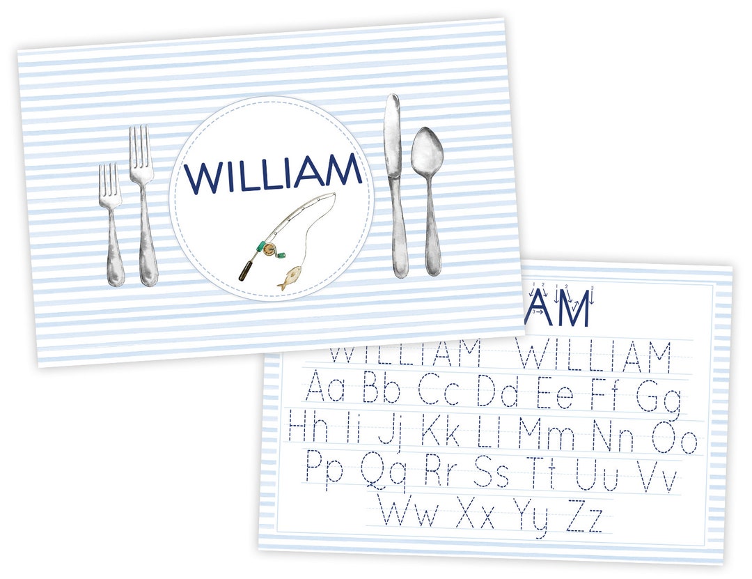 Kids Placemat | Laminated Placemat | Personalized Placemat for Kids ...