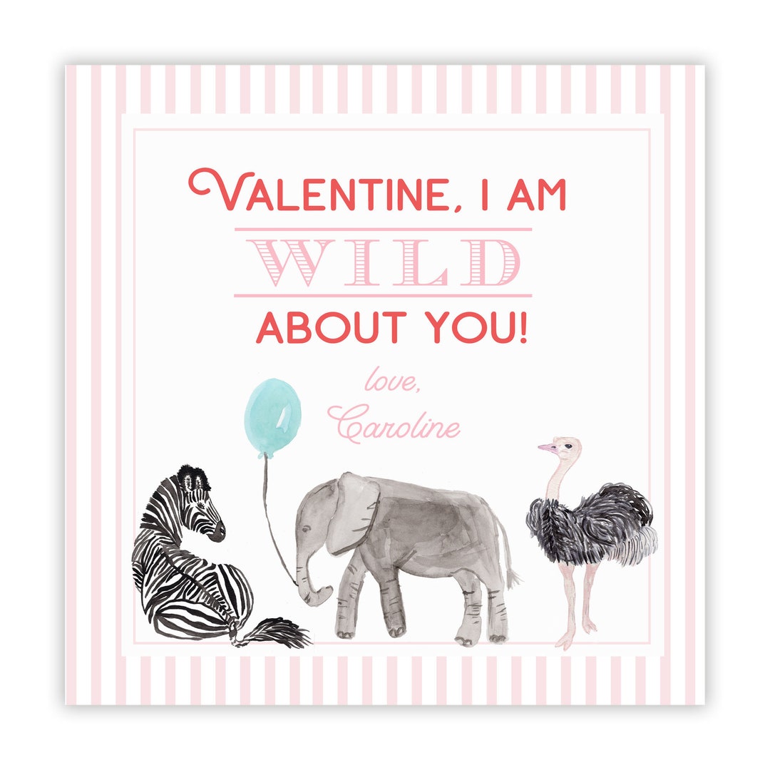 Wild About You Valentine Cards Valentine Cards Watercolor Wild About ...