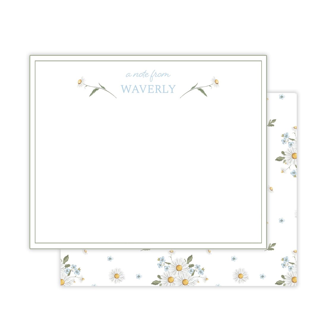 Daisy Stationery | Girls Stationery | Custom Stationery | Preppy Girls ...