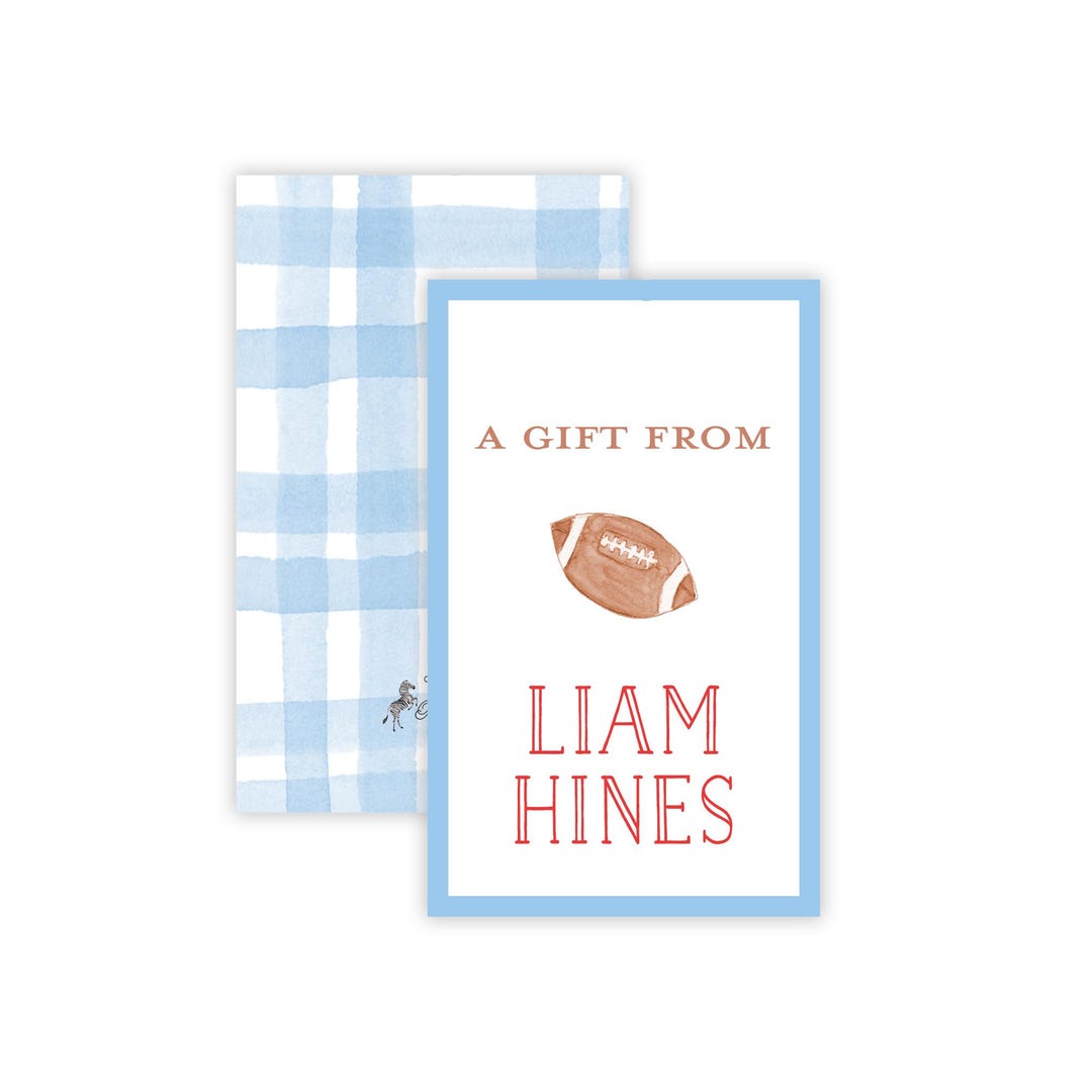 Football Gift Tags | A Gift From Football Tags | Football Enclosure ...