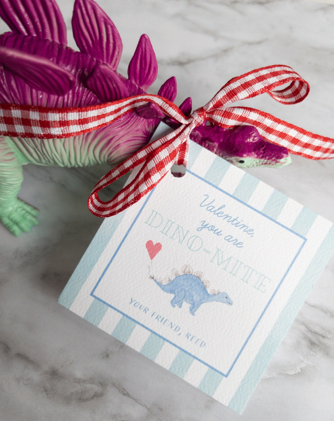 Watercolor Dino-mite Valentine, Valentine Class Tags, Watercolor ...