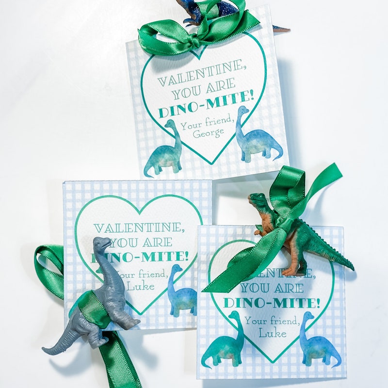 Dinosaur Valentine - Etsy