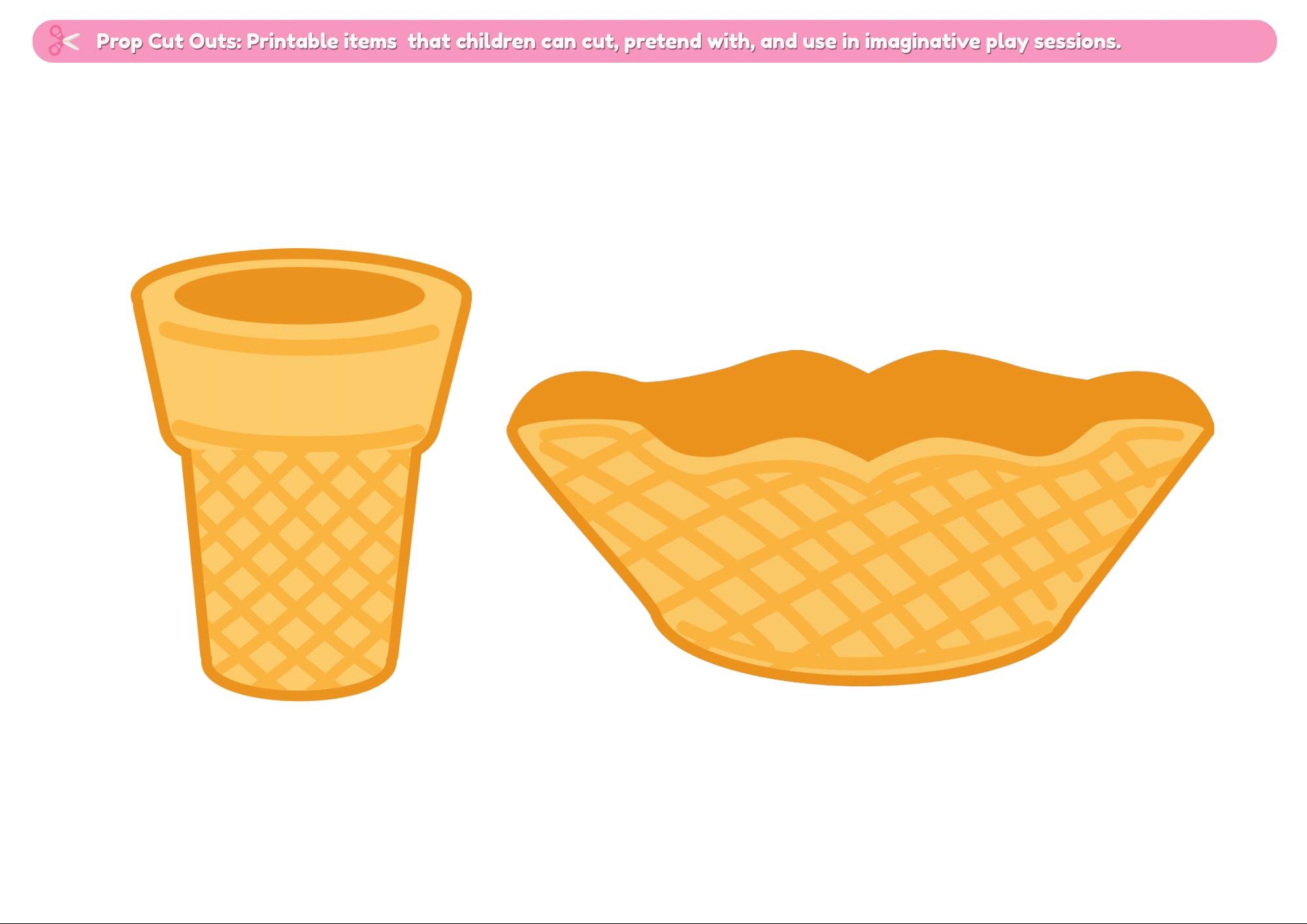 Ice Cream Dramatic Play Center | Printable Pretend Play Shop for ...