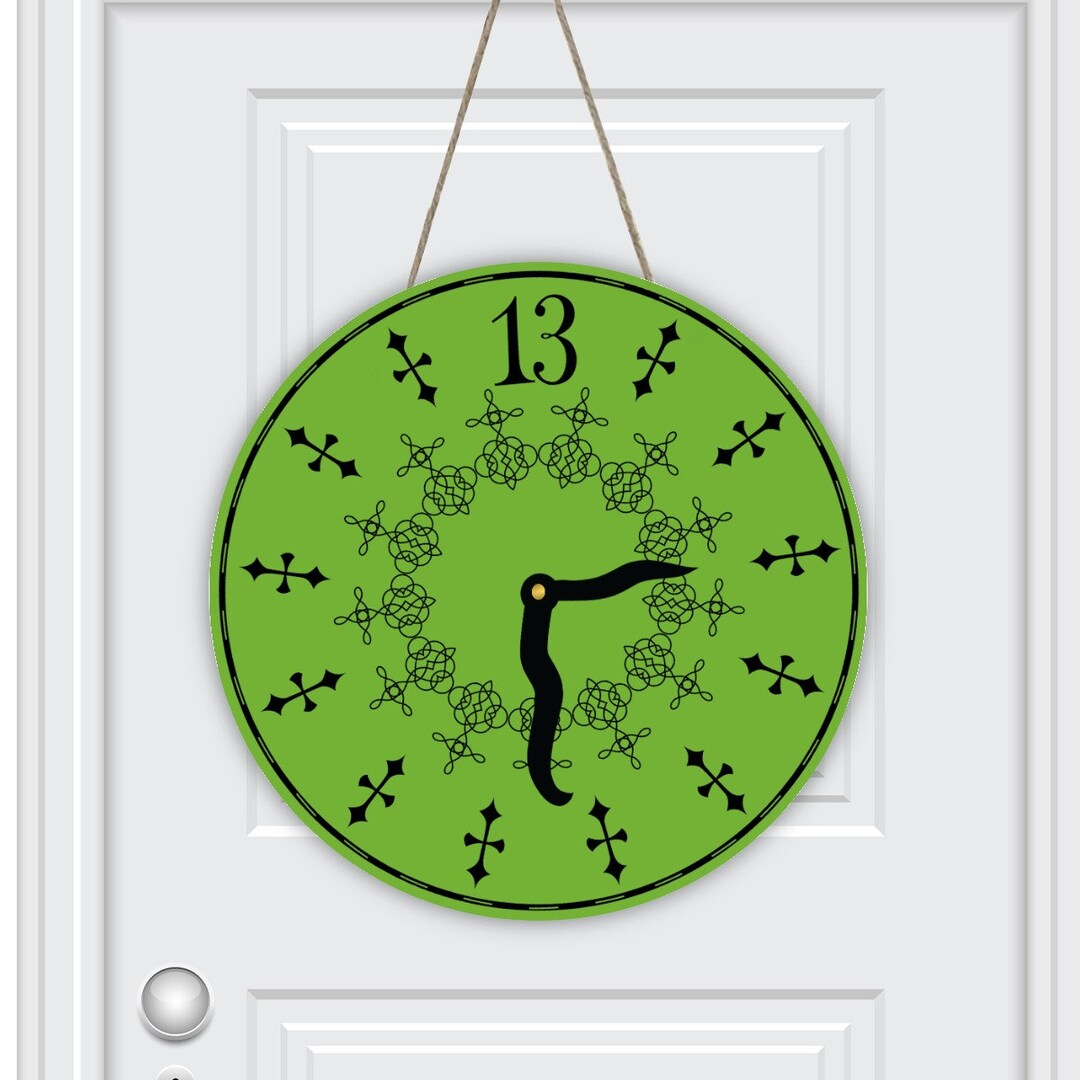 13 HOUR CLOCK Old Style round House Number Door Hanger - Etsy