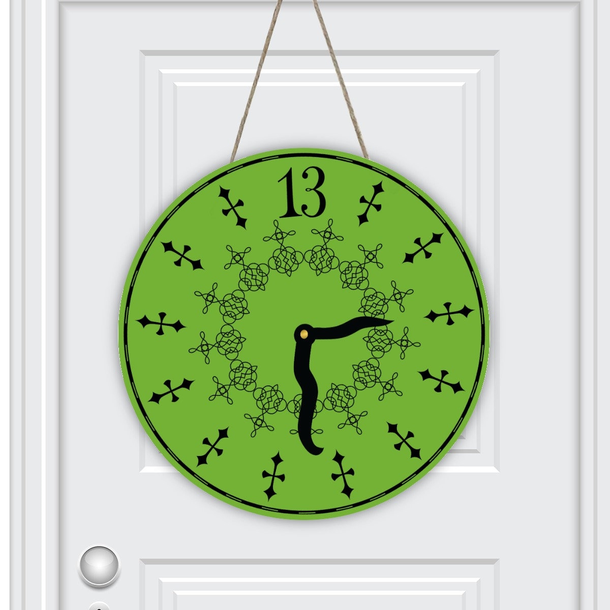 13 HOUR CLOCK Old Style round House Number Door Hanger - Etsy