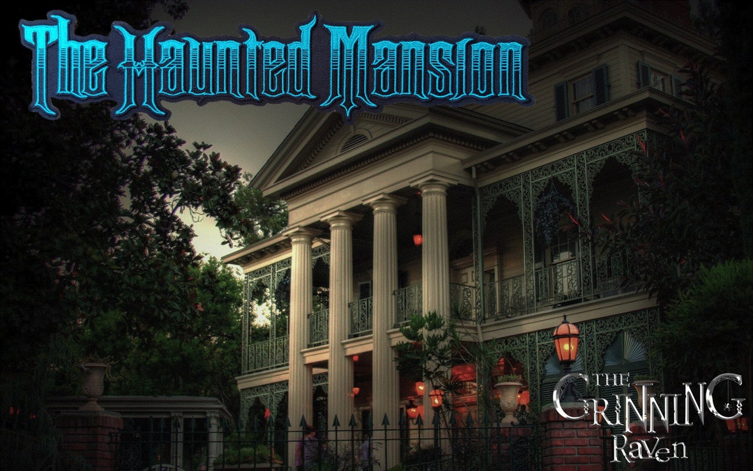 AMAZING "the Haunted Mansion" Font Embroidered Patch, Art by the ...