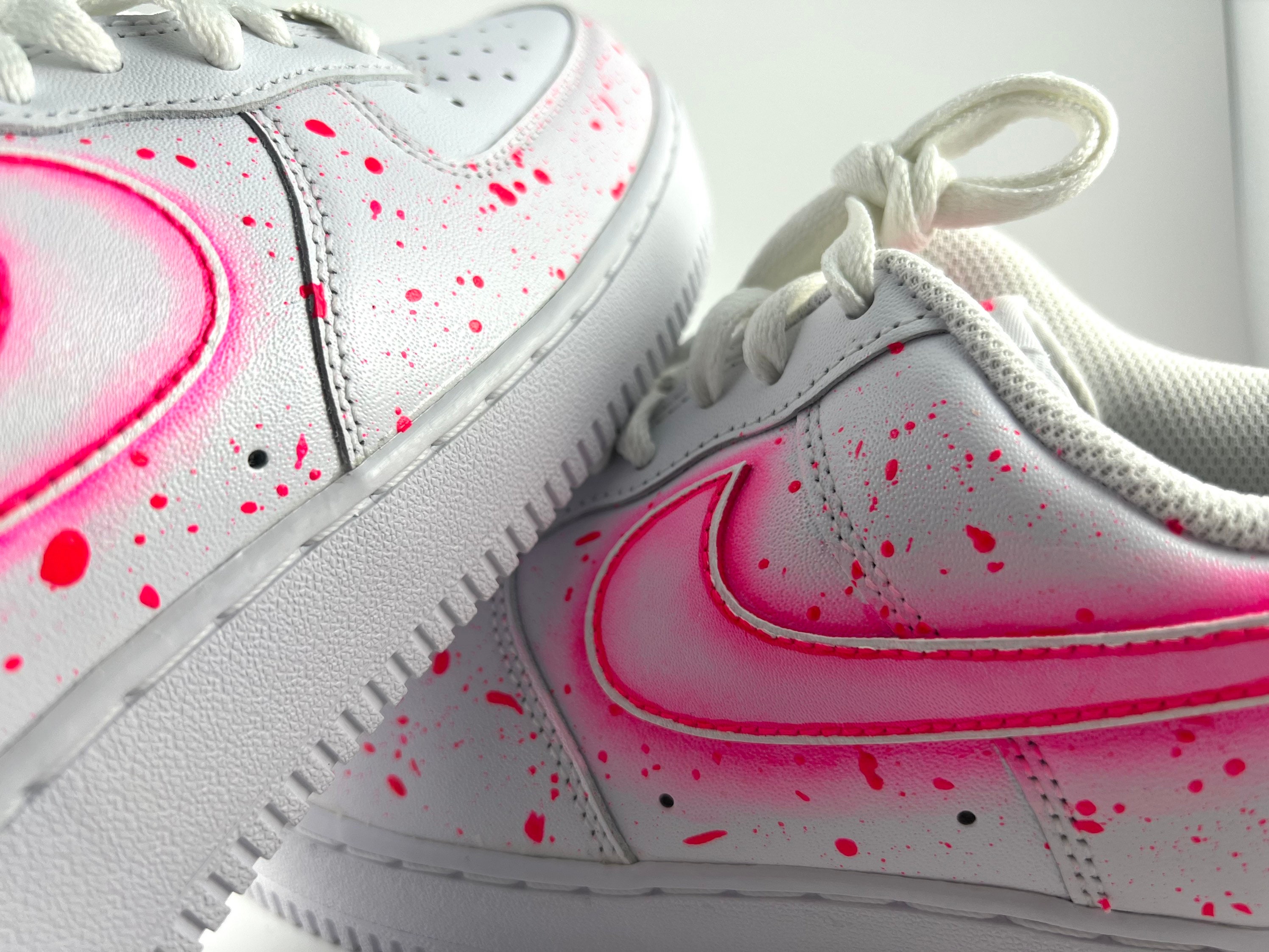 Custom Nike Air Force 1 Neon Splatter - Etsy