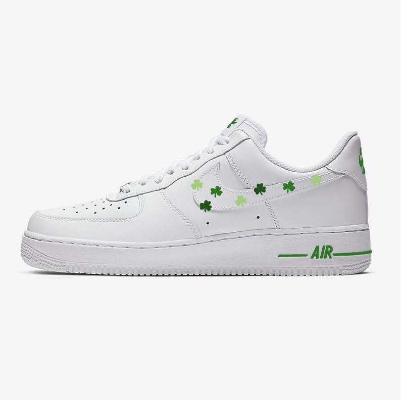 Custom Nike Air Force 1- Shamrock Shades - Etsy