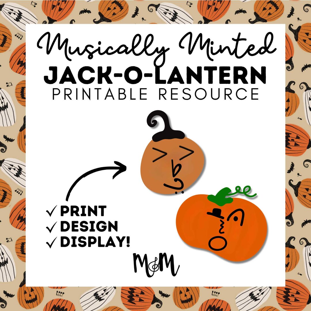 Musically Minted | Musical Jack-o-lantern | Halloween Music Activity ...