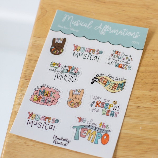Music Sticker - Etsy