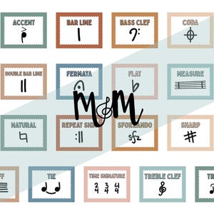 Boho Neutral: Music Symbols Posters DIGITAL DOWNLOAD - Etsy