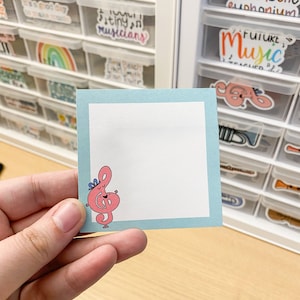 Tara the Treble Clef - Character Sticky Notes, Teacher Notes, Music ...