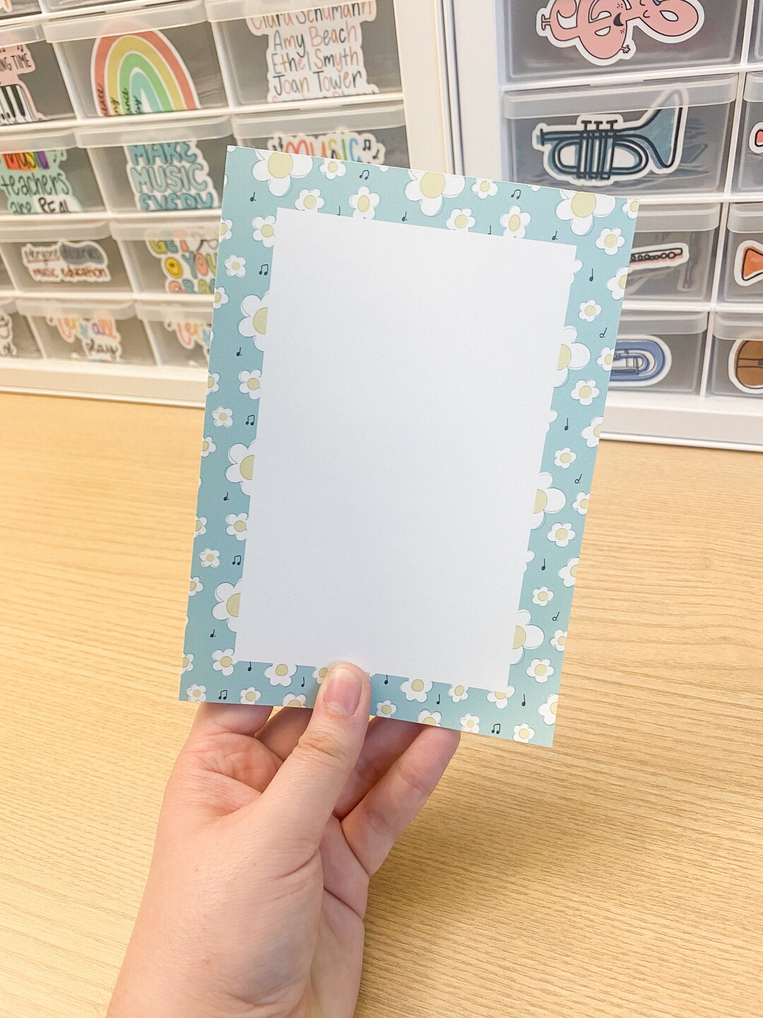 Musical Daisy Notepad Music Teacher, Music Educator, Music Education ...