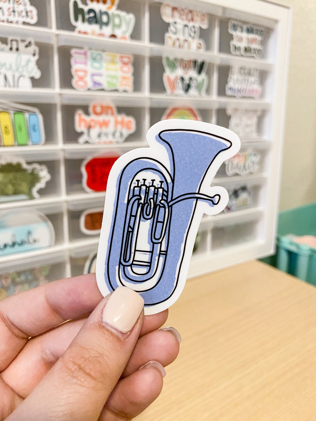 Euphonium Sticker | Brass Instrument, Horn Instrument, Music Teacher ...