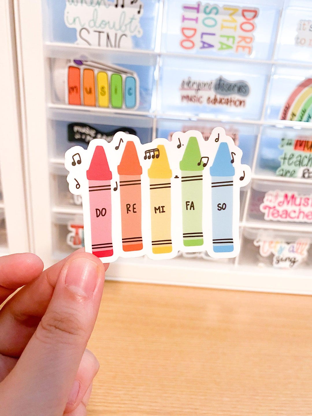 Solfege Crayons Sticker | Music Teacher, Music Educator, Elementary ...