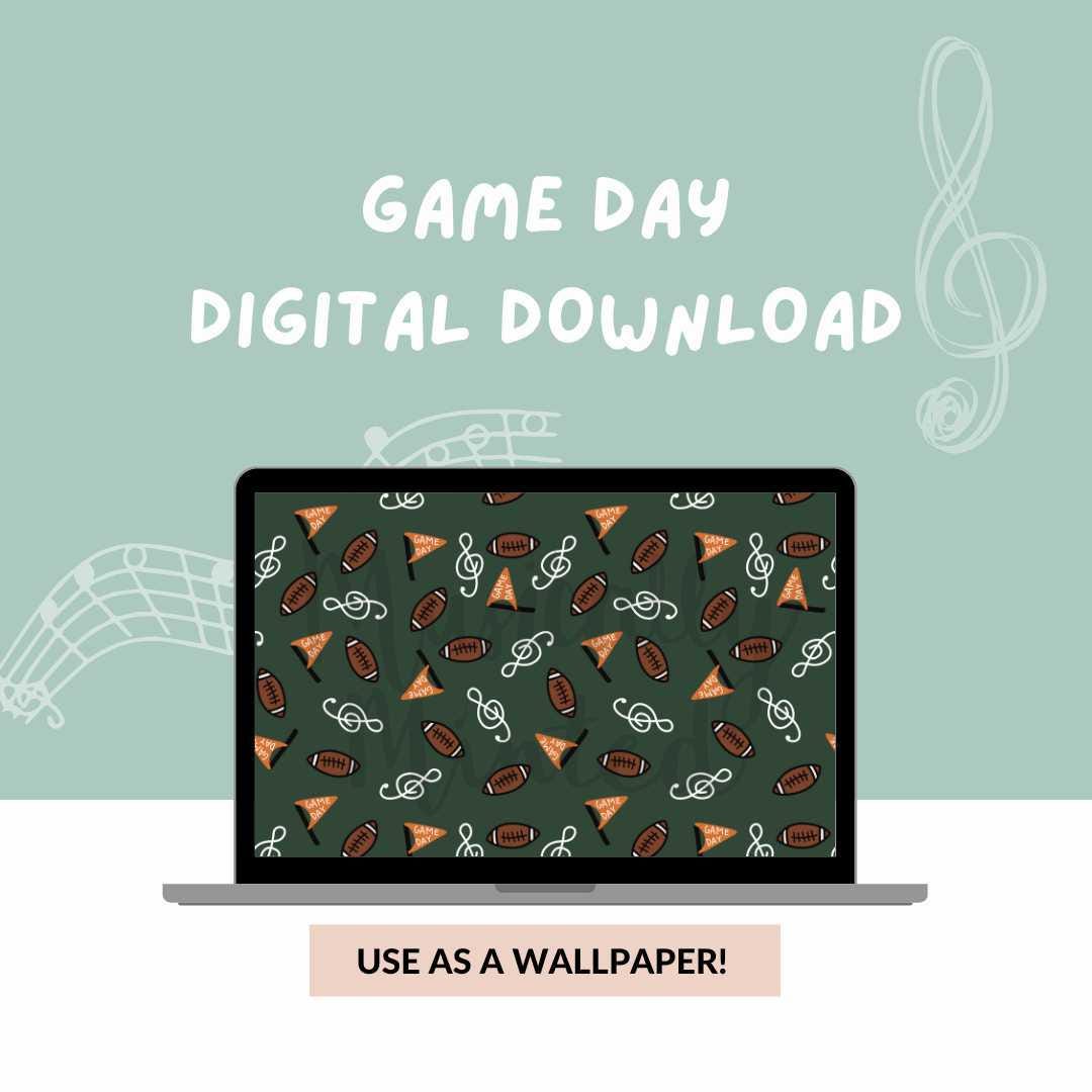 Game Day Wallpaper DIGITAL DOWNLOAD - Etsy