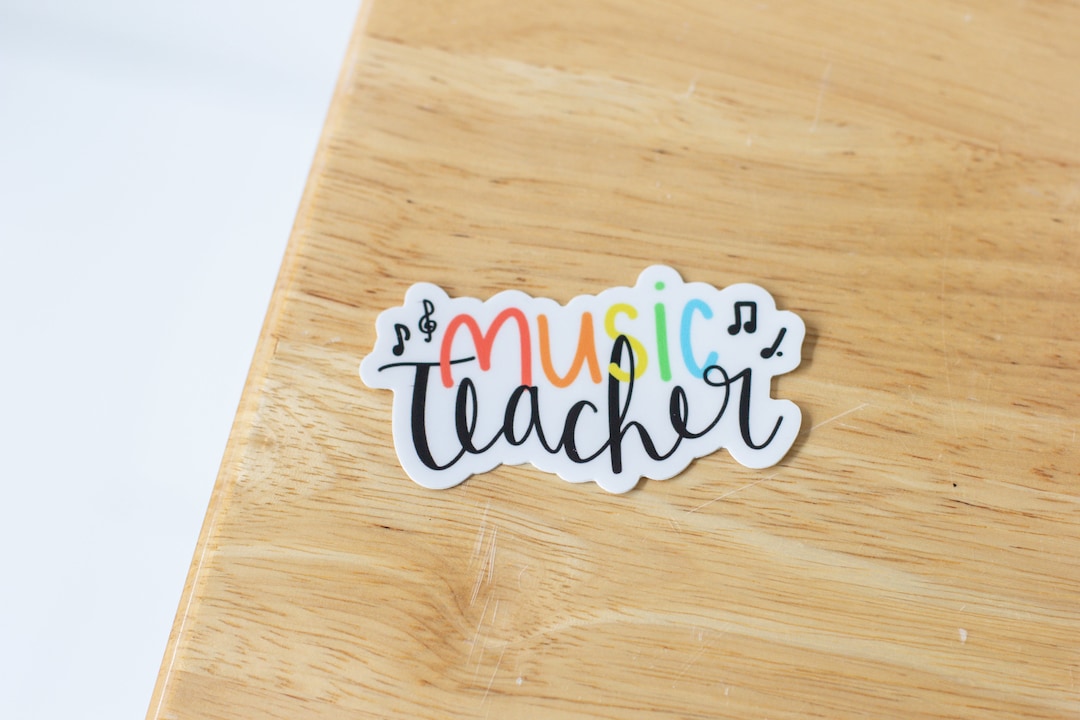 Music Teacher Sticker | Music Teacher, Music Educator, Music Education ...