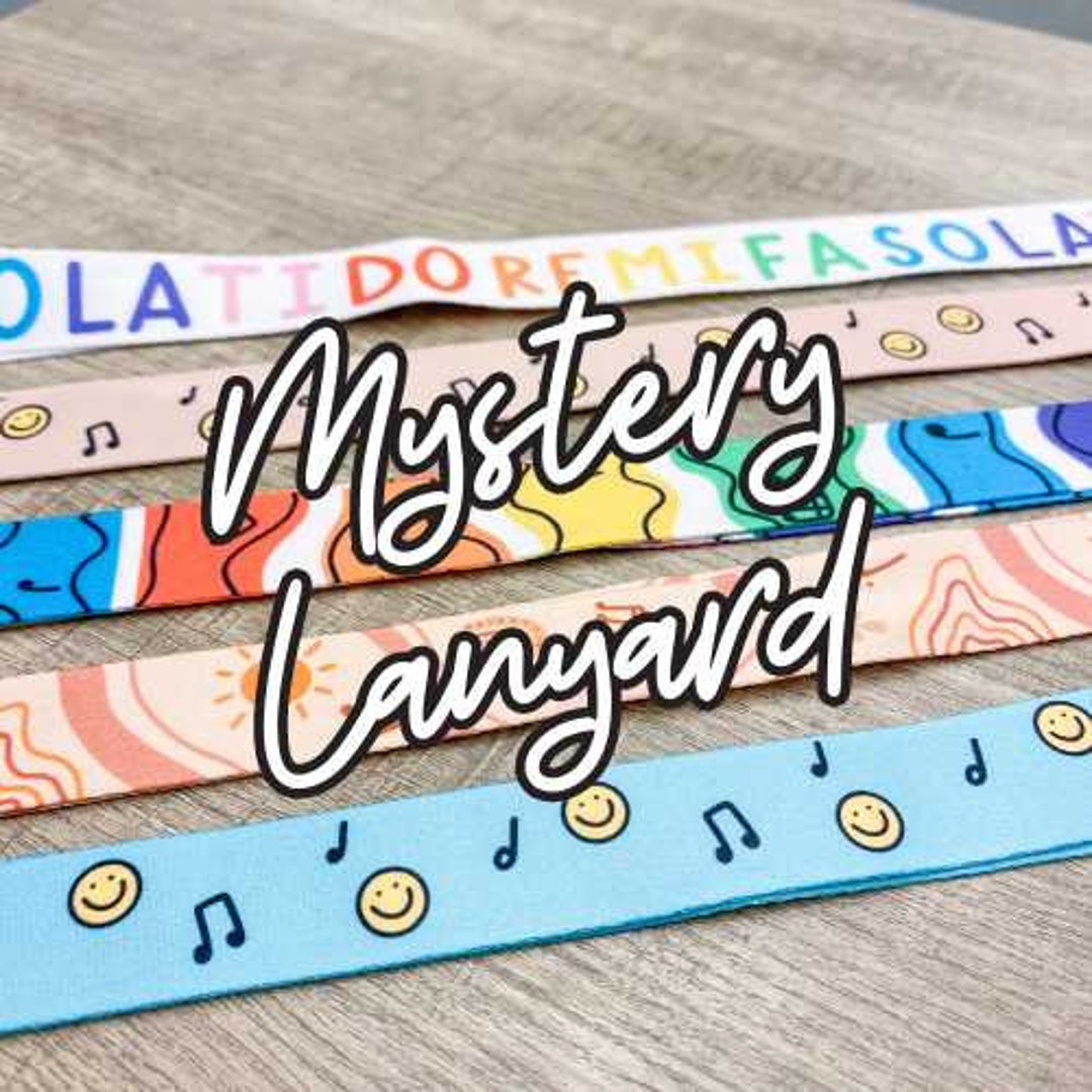 Mystery Musical Lanyard | Keys Lanyard, Music Teacher Lanyard, Music ...
