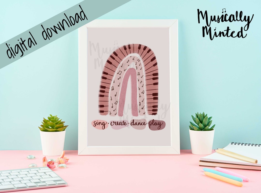 Create, Sing, Dance, Play DIGITAL DOWNLOAD | Google Slide, Desktop ...