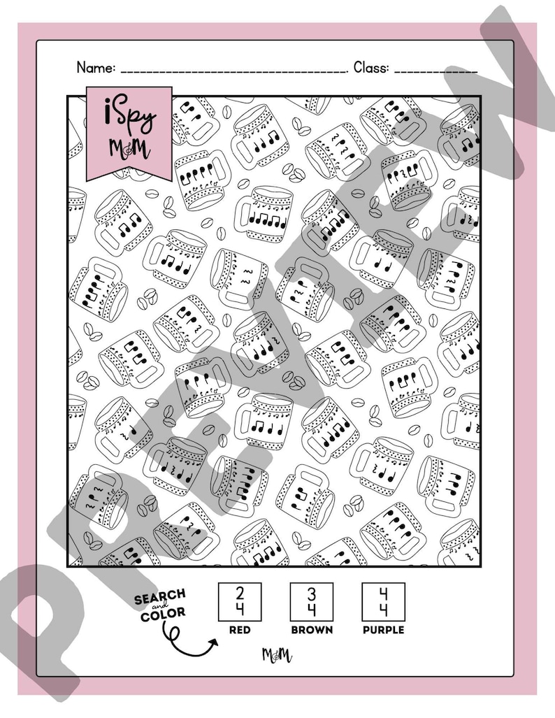 Valentines Day | Color by Music | Ispy Instrument Families, Music ...