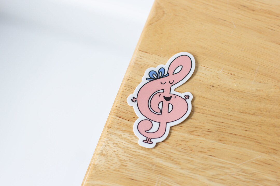 Treble Clef Character Sticker | Music Teacher, Music Educator, Music ...