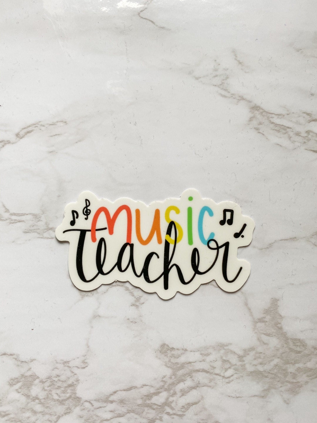 Music Teacher Sticker Music Teacher Music Educator Music - Etsy