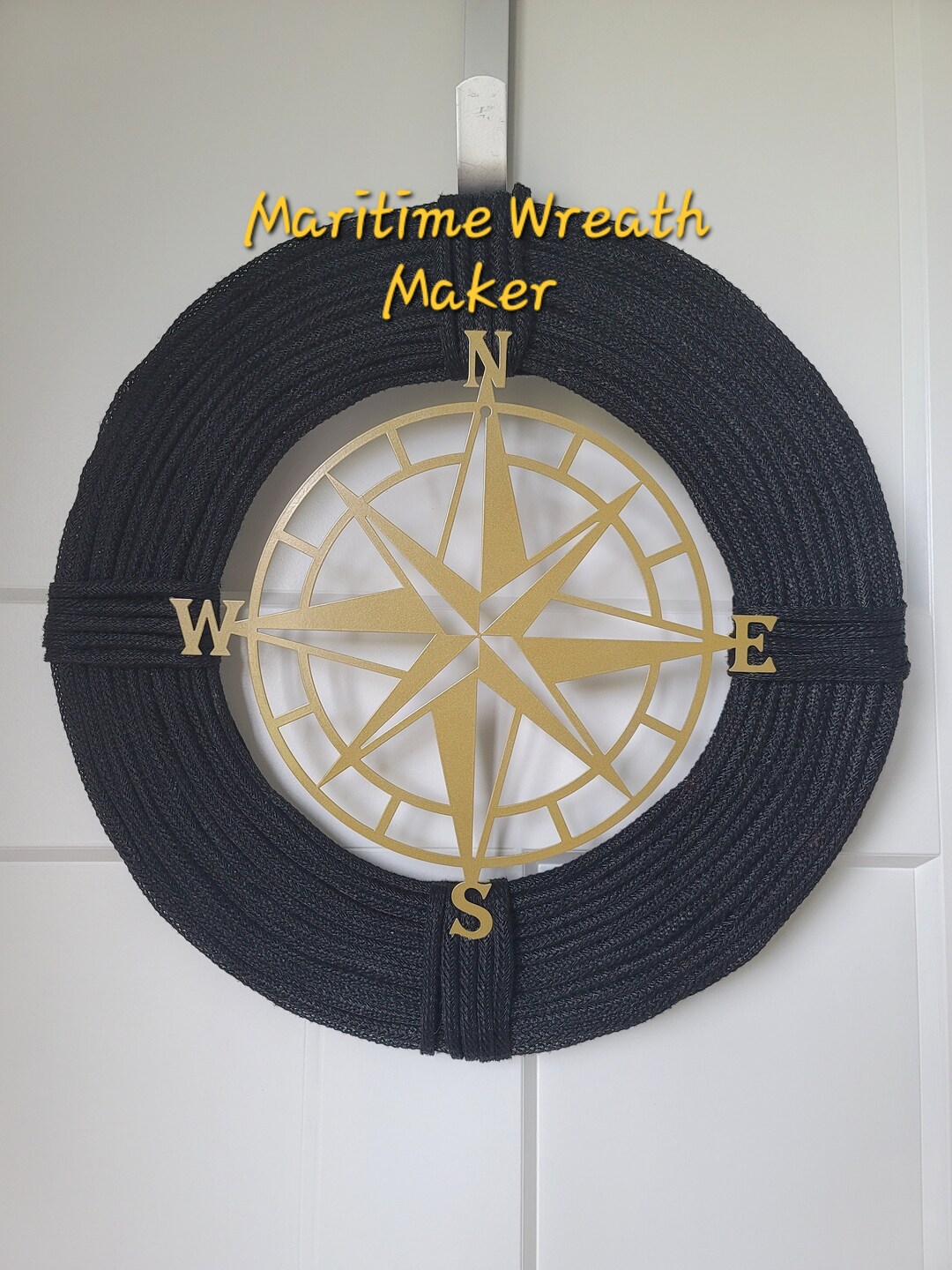 Nautical Compass Rope Wreath/nautical Gift/nautical Decor/gift for Sea ...