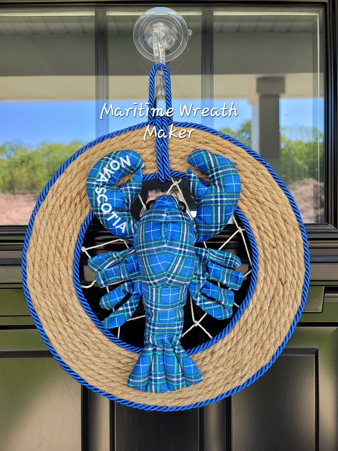 Nova Scotia Lobster Wreath, Nautical Gift, Nautical Decor, Gift for Sea ...