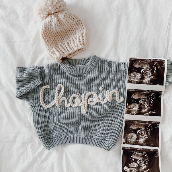 Blue Baby Sweater - Etsy