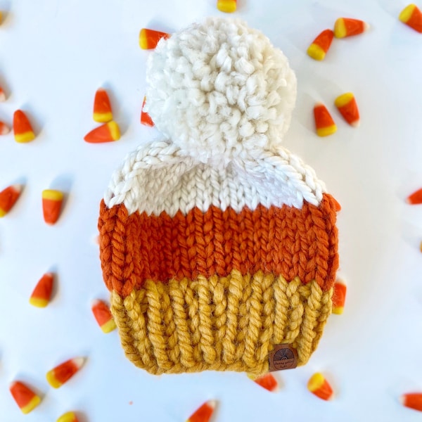Candy Corn Beanie - Etsy