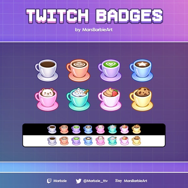 Twitch Coffee Emotes - Etsy