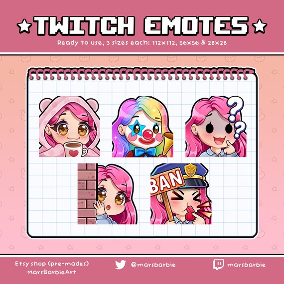 Cute chibi emotes Cute chibi emotes Collection of adorable chibi emotes