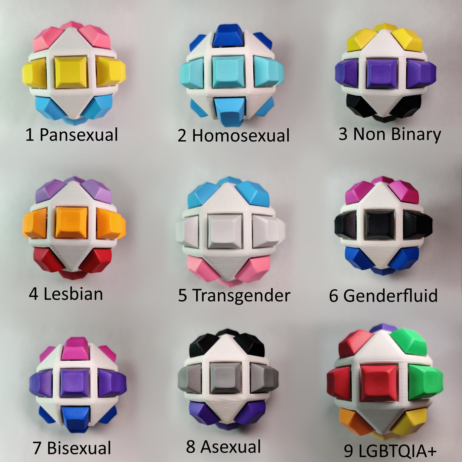 Pride Fidget Orbs 3D Printed Fidget Toy - Etsy