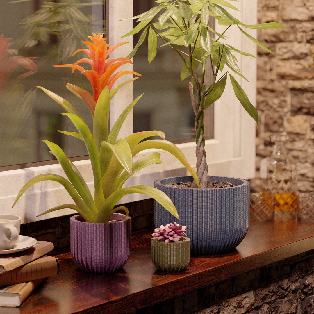 Plant Pot Gear Design 3D Printed Modern Furniture Home Decor - Etsy