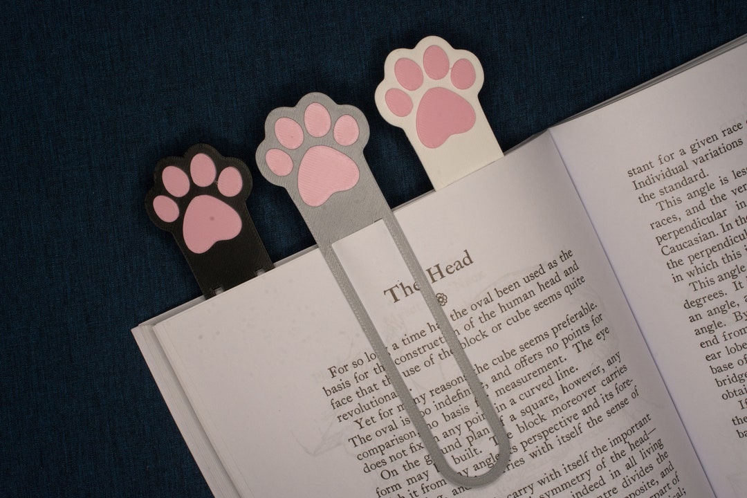 Cat Paw Bookmark 3D Printed - Etsy UK