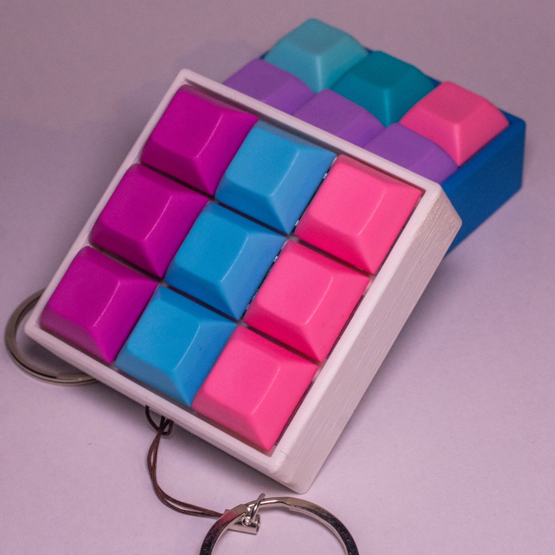 MX Fidget Plate 3x3 3D Printed Fidget Toy Keychain - Etsy