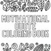 Motivational Quote Coloring Printable Book - Etsy