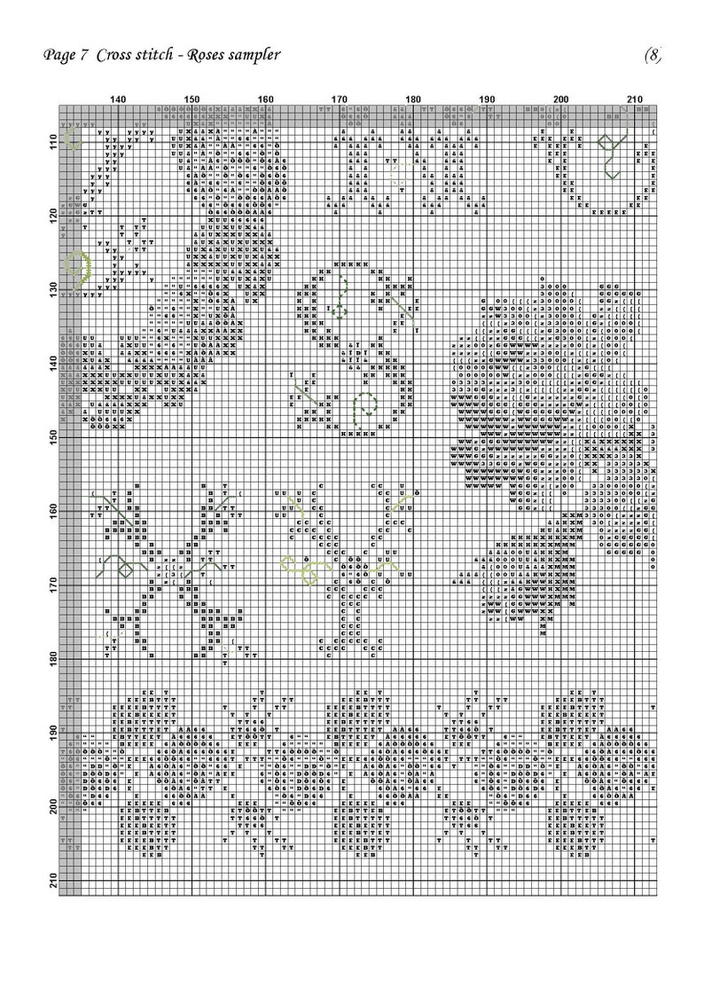 Sampler Cross Stitch Pdf / Counted Vintage Pattern Embroidery / Sampler ...