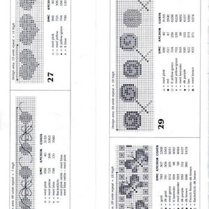 Baby Borders / Pdf Vintage Cross Stitch Counted Pattern / Digital ...