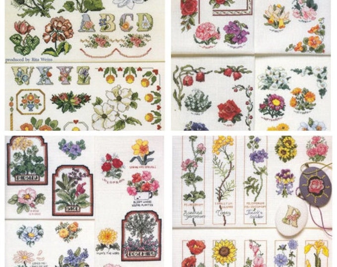The Ultimate Flower Book / Pdf Vintage Cross Stitch Counted - Etsy