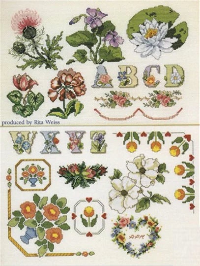 The Ultimate Flower Book / Pdf Vintage Cross Stitch Counted Pattern ...