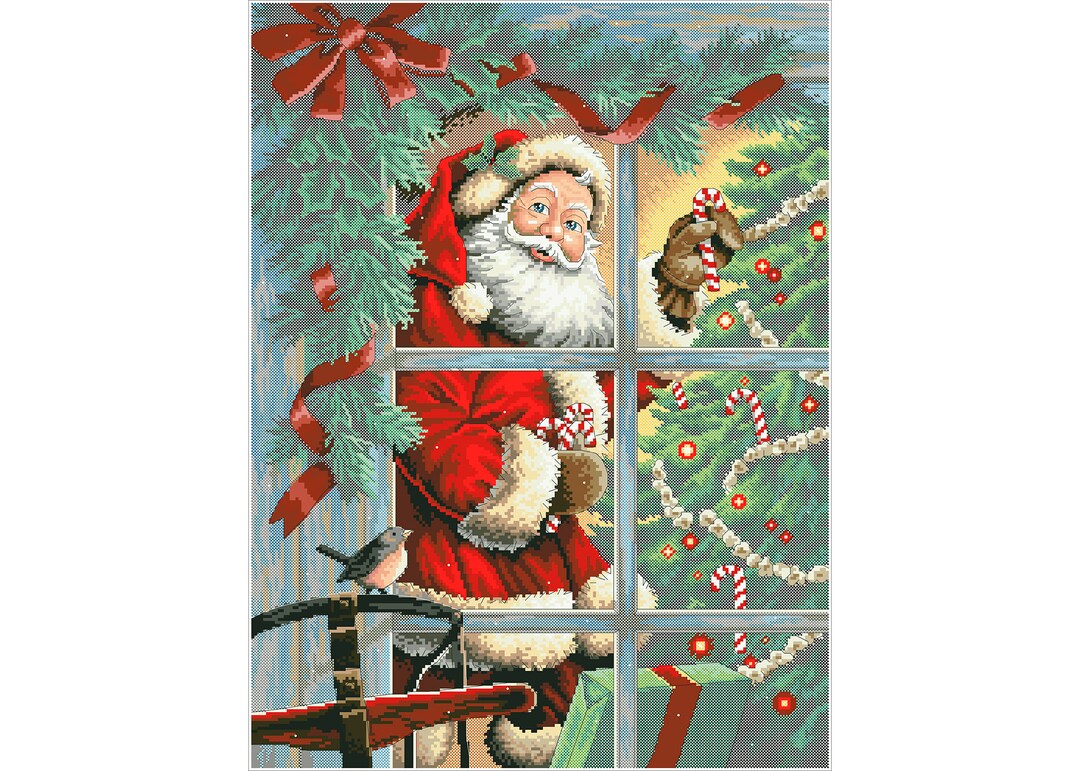 Christmas Vintage Cross Stitch Pattern Pdf / Christmas Pattern - Candy ...