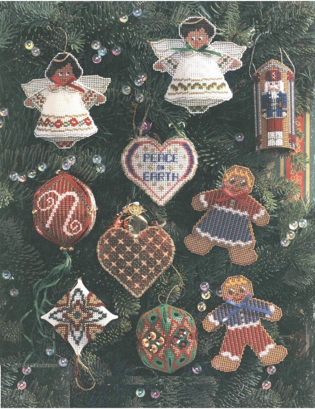 Christmas Ornaments / Pdf Vintage Cross Stitch Counted Pattern ...