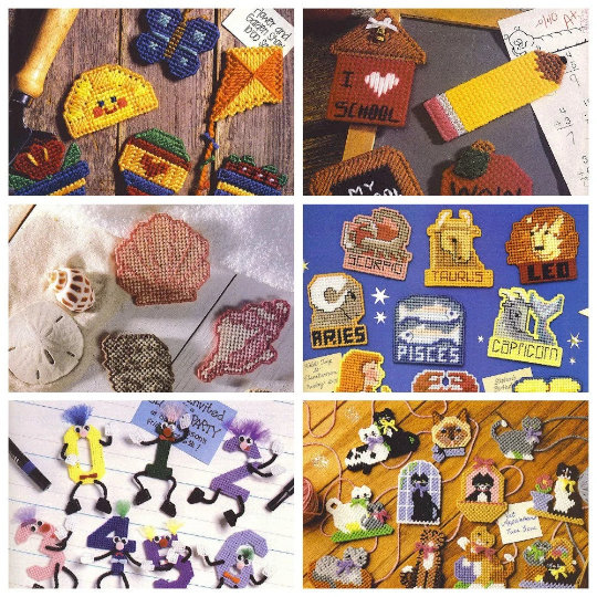 300 Magnets / Pdf Vintage Plastic Canvas Pattern / Digital Instant ...